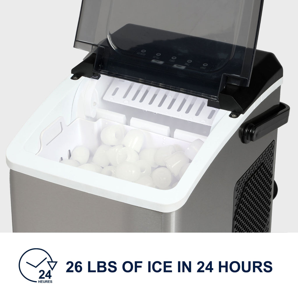 Koolatron Portable Countertop Ice Machine | 11.7kg/24Hrs Ice Maker ...