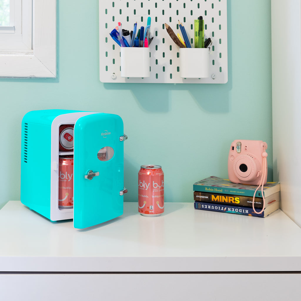 Koolatron Retro Portable Mini Fridge | 4 liter | Aqua