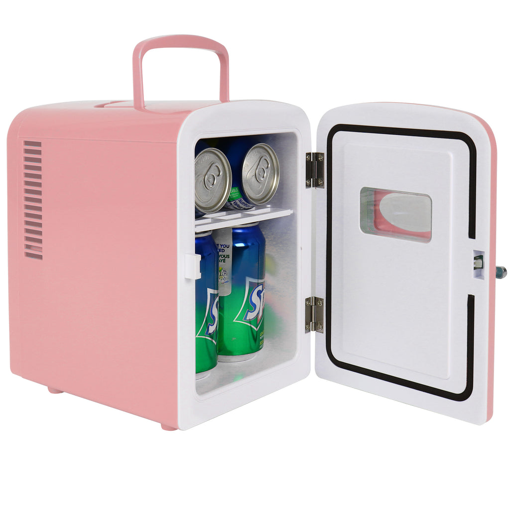 Koolatron Retro Portable Mini Fridge | 4 liter | Pink